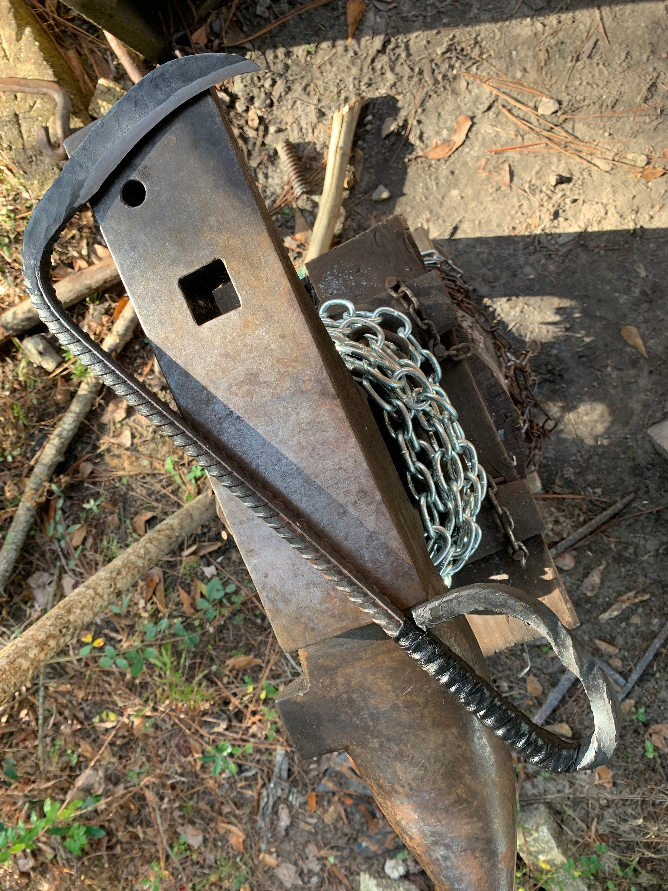Hand Forged One Handed Scythe - Etsy