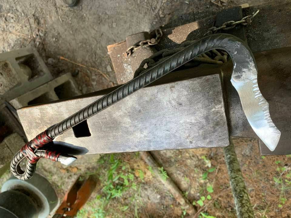 Hand Forged Rebar Kama - Etsy