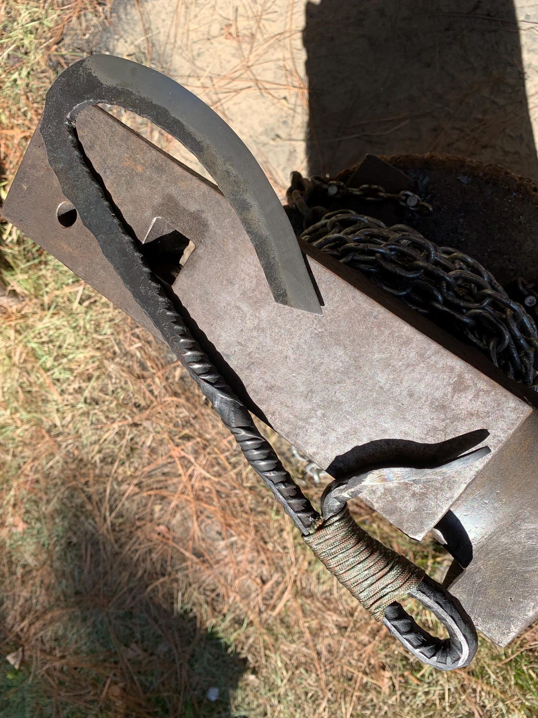 Hand Forged Rebar Axe - Etsy