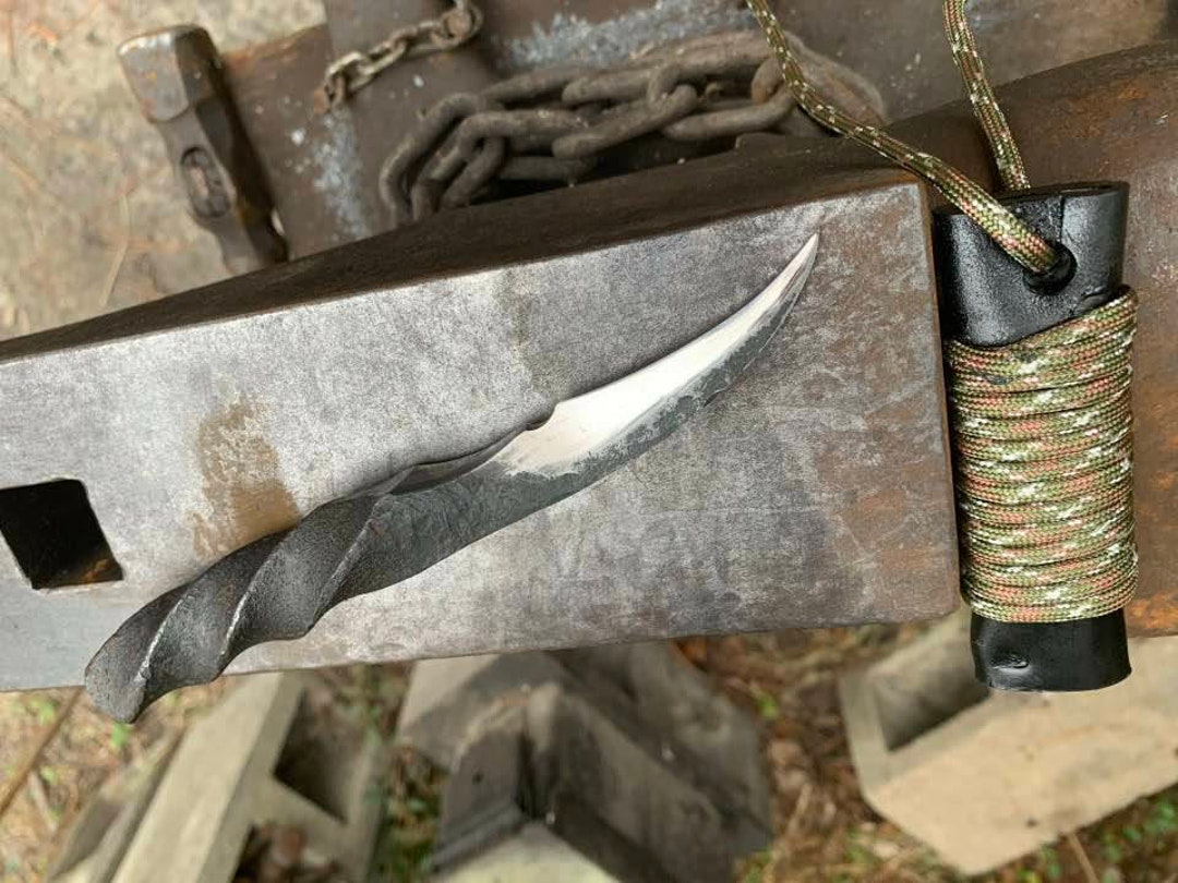 Hand Forged Railroad Karambit - Etsy