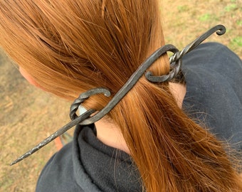 Hand Forged Hair Pin - Etsy