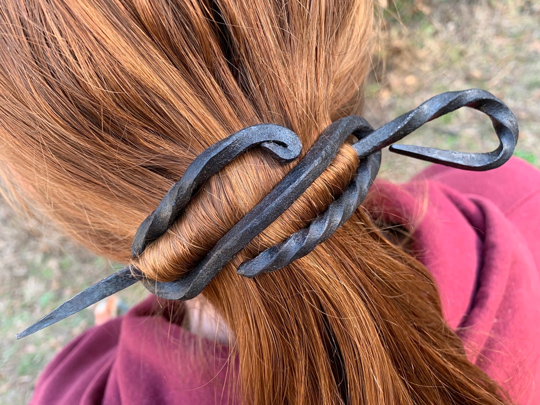Hand Forged Hair Pin - Etsy