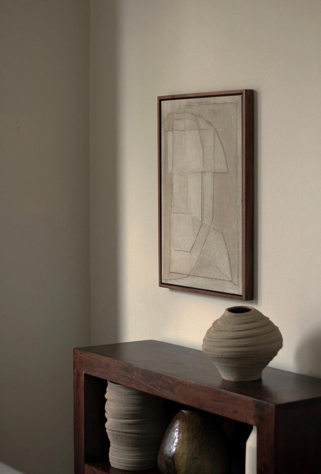 Solid Walnut Canvas Float Frame - Etsy UK