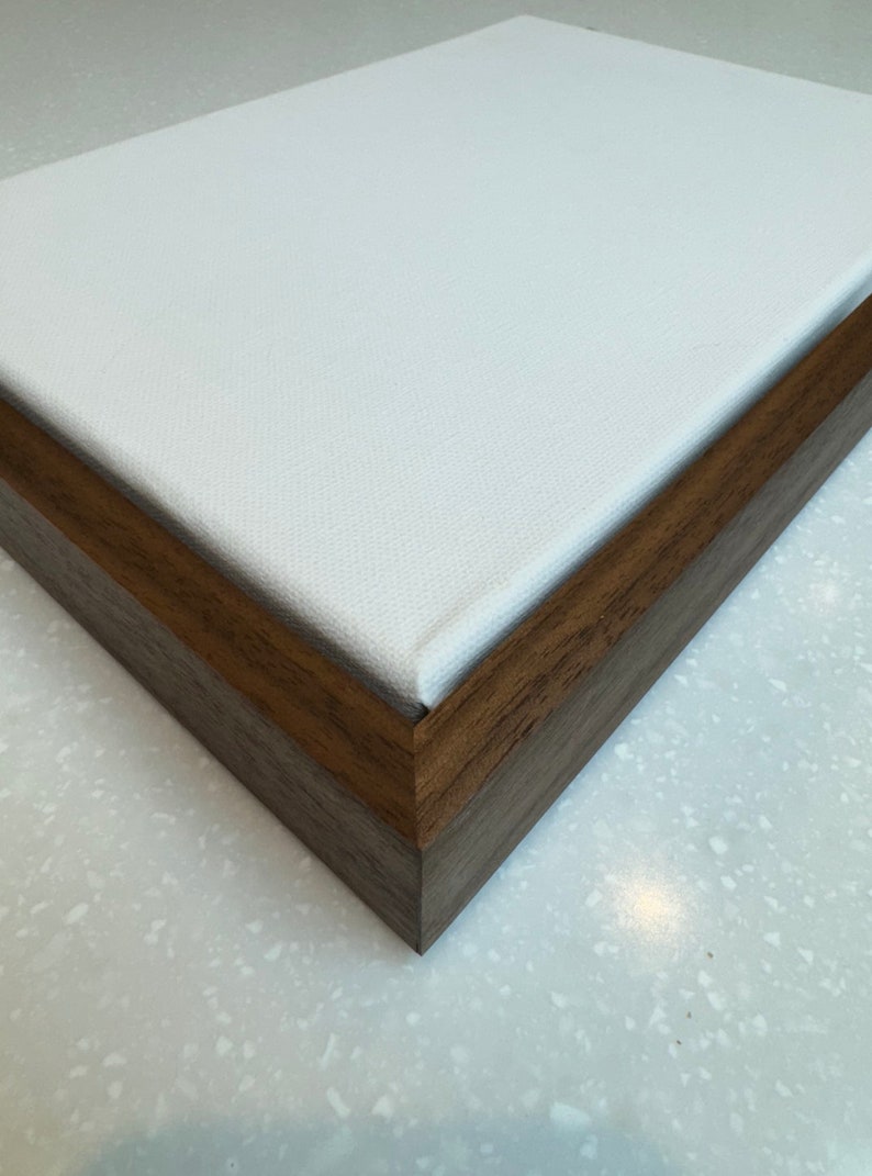 Solid Walnut Canvas Float Frame - Etsy UK