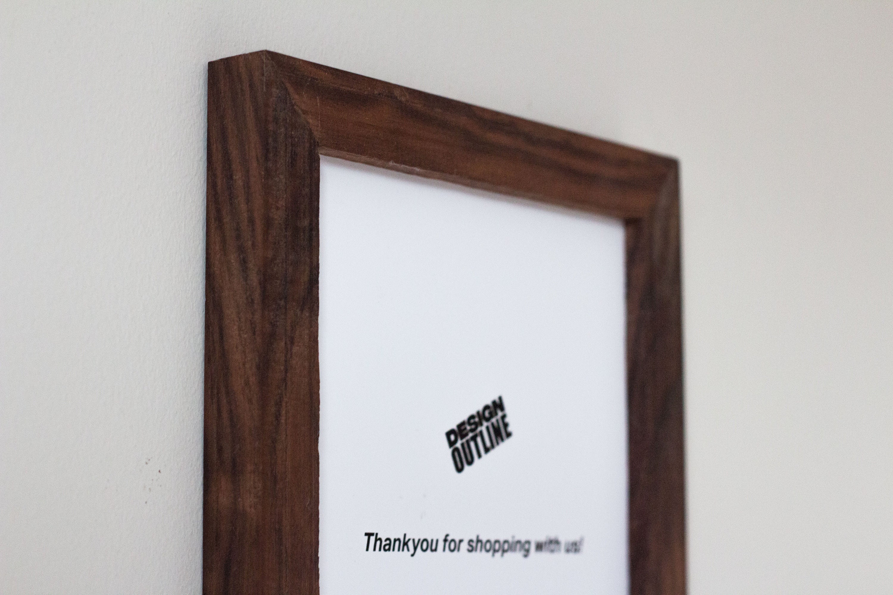 Solid Walnut Photo Frame Wall Hanging Hardwood Picture Frame - Etsy UK