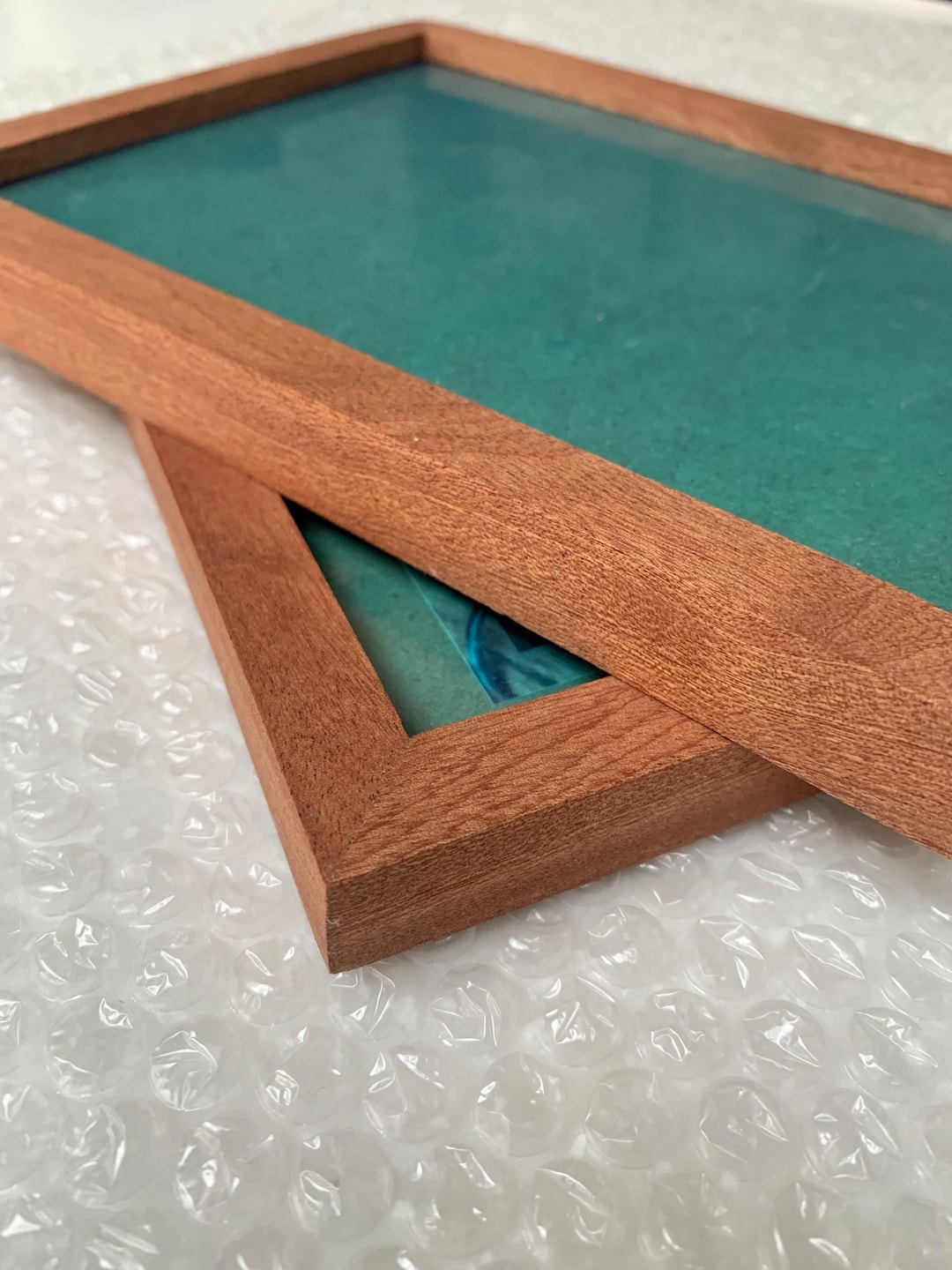 Solid Mahogany Photo Frame Wall Hanging Hardwood Picture Frame | Real ...