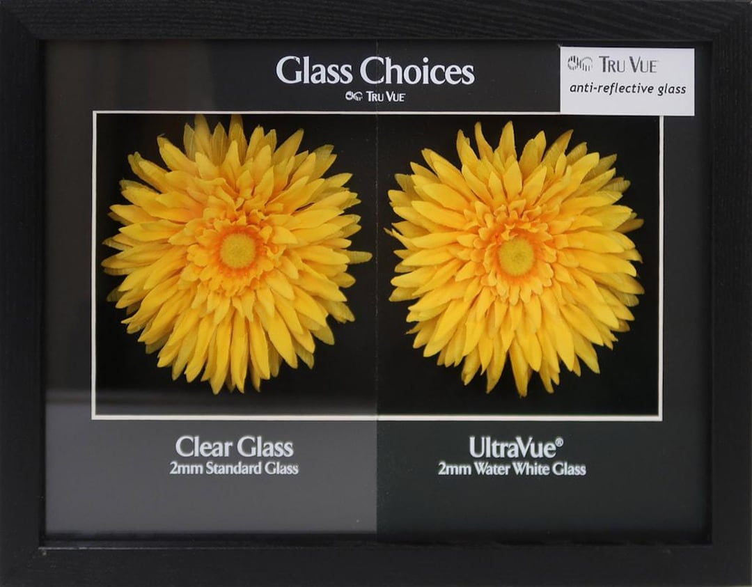 2mm Anti-reflective Picture Frame Glass | 70% UV Protection - Etsy UK