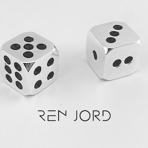 999 Pure Silver Dice – Solid Metal Game Dice, Buy 1 or 2, Handmade ...