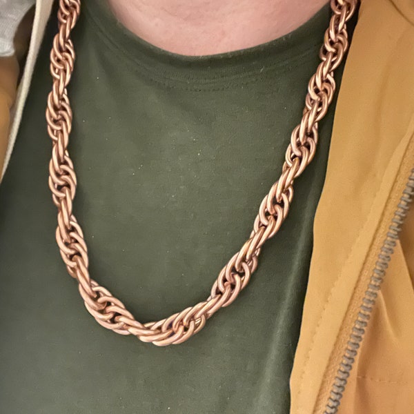 Copper Rope Chain - Etsy