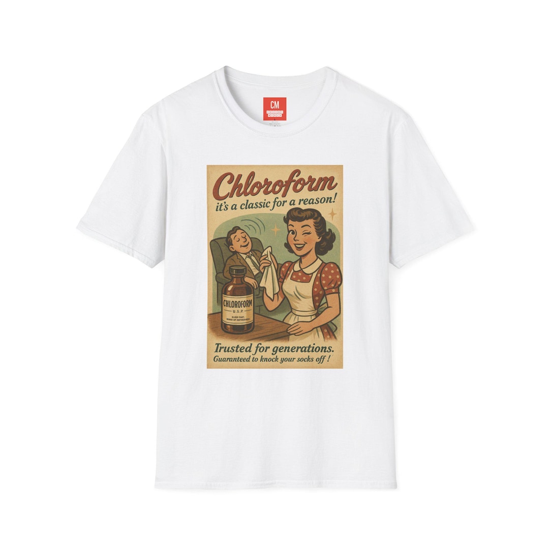 Chloroform Its a Classic for a Reason - Vintage Style T-shirt - Etsy