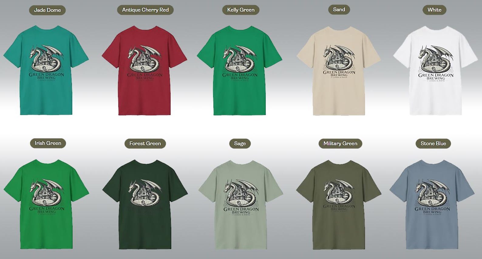 Green Dragon Brewing T-shirt - Etsy