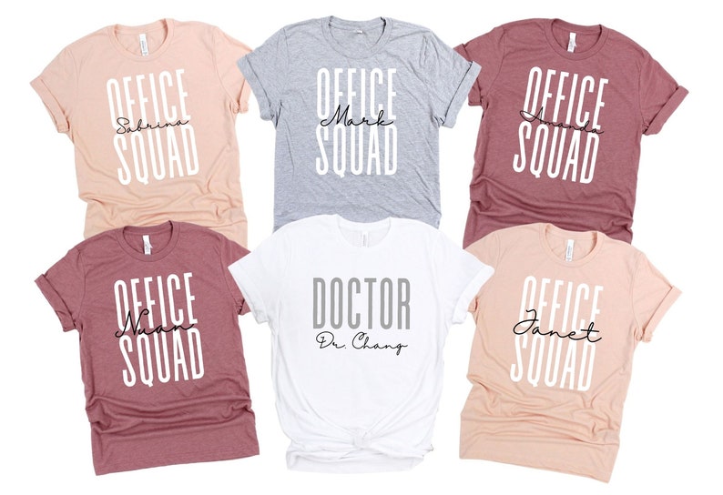 Personalized Office Squad Shirt Custom Office Team Shirt - Etsy