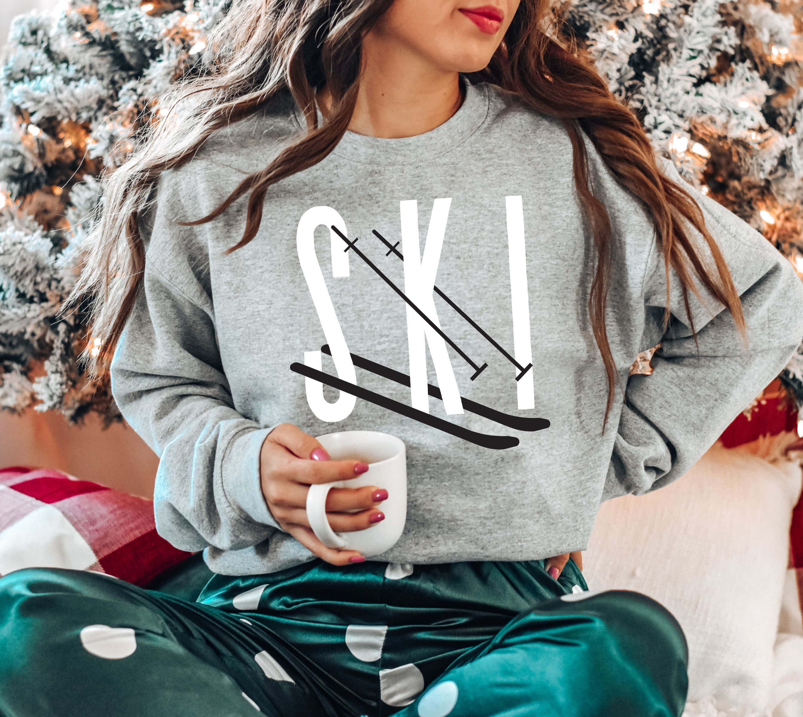 Ski Sweatshirt for Women Ski Sweaters Skiing Clothes Snow Skiing Womens ...