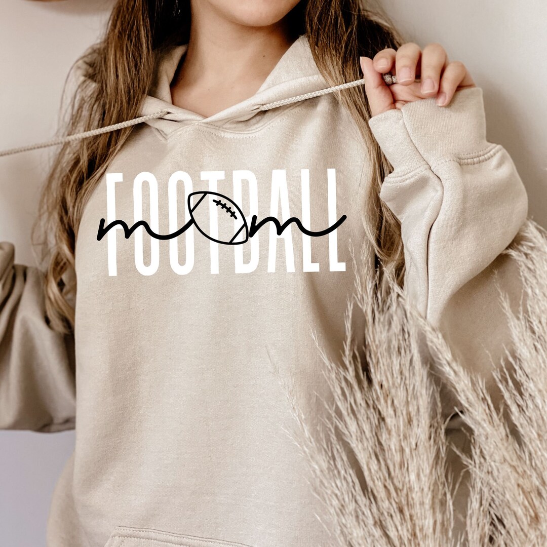 Football Mom Hoodie Crewneck Sweatshirt for Mom Football Shirt Mom T ...