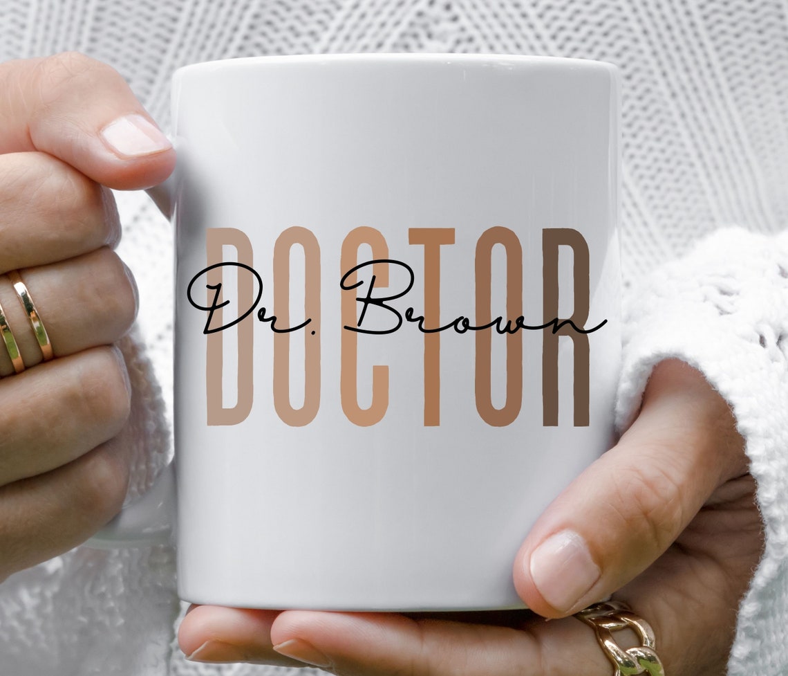 Personalized Doctor Mug Custom PHD Gift New Doctor Gift - Etsy