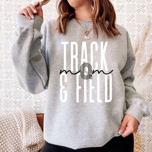 Track and Field Mom Crewneck Sweatshirt for Mom Track Shirt Mom T Shirt ...