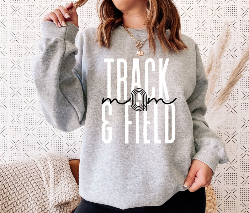 Track and Field Mom Crewneck Sweatshirt for Mom Track Shirt Mom T Shirt ...
