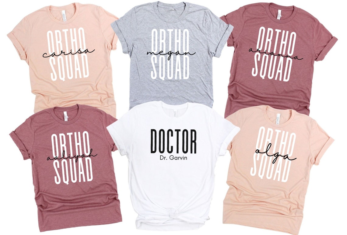 Personalized Ortho Squad Shirt, Gift for Orthodontist, Orthodontic ...