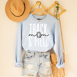 Track and Field Mom Crewneck Sweatshirt for Mom Track Shirt Mom T Shirt ...