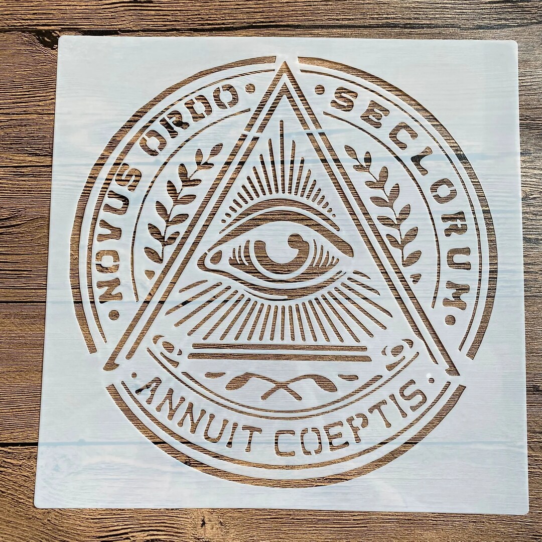 Pyramid Stencil Eye 30X 30 Cm Creative Artistic Supply Decoration ...