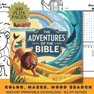 The Adventures of the Bible: Christian Coloring and Activity Book for ...