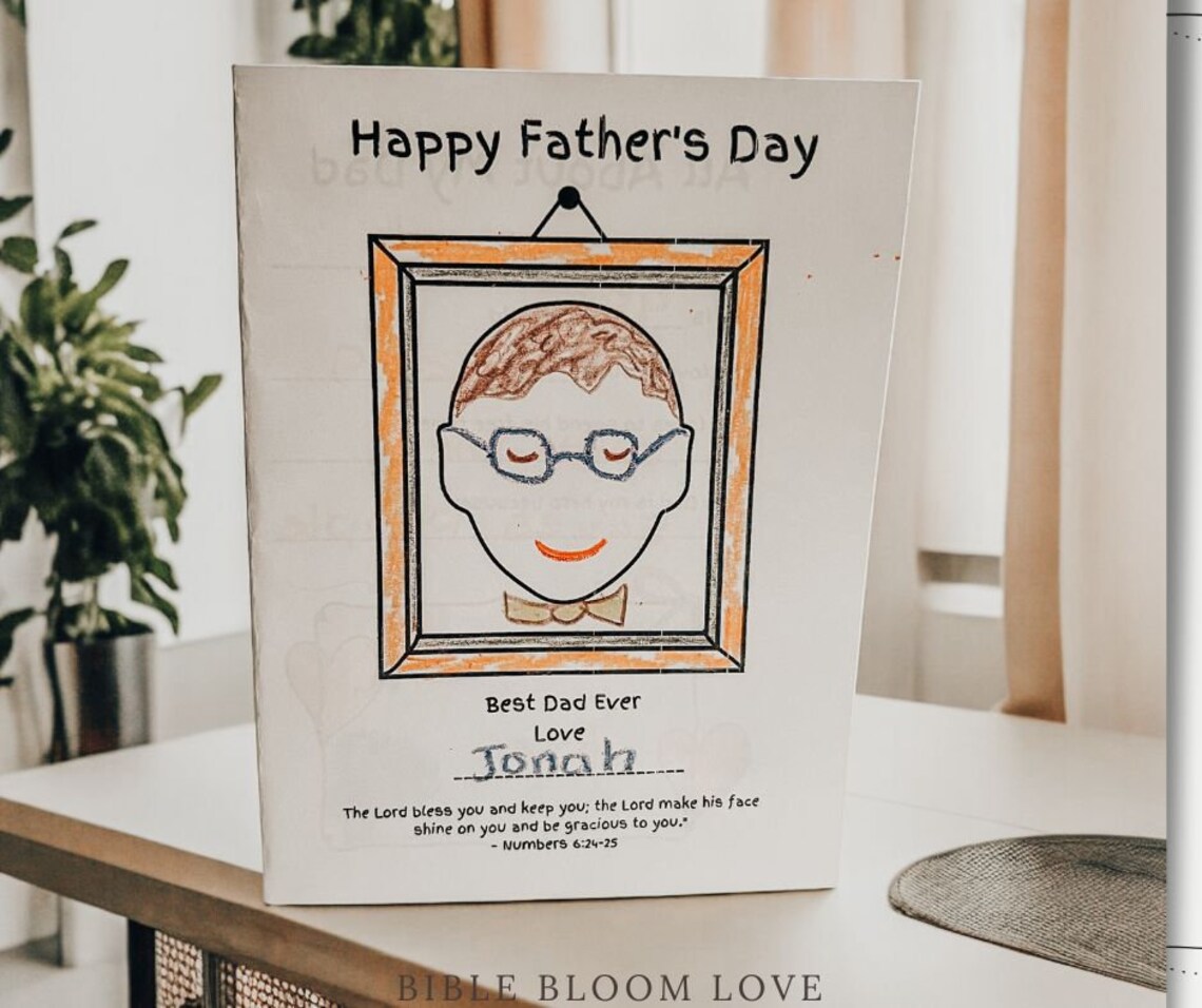 Fathers Day Card Digital Download, Faith Christian, From Daughter and ...