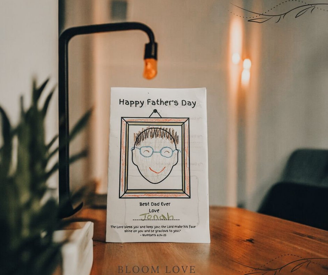 Fathers Day Card Digital Download, Faith Christian, From Daughter and ...