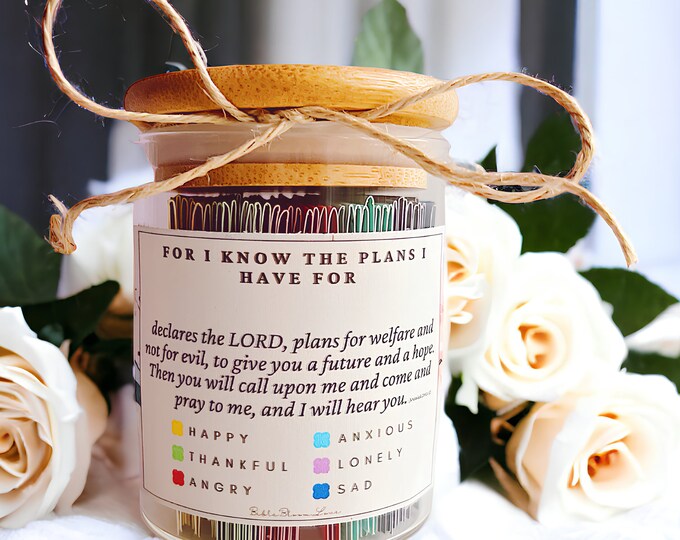 Bible Verse Jar 100 Inspirational Bible Verses, Christian Gift, Faith ...