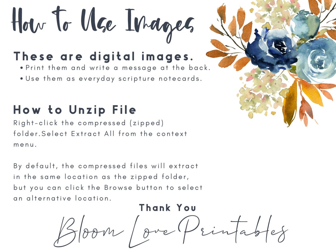 Bible Verse Cards Printable | Set of 8~size 4x6~inspirational Cards ...