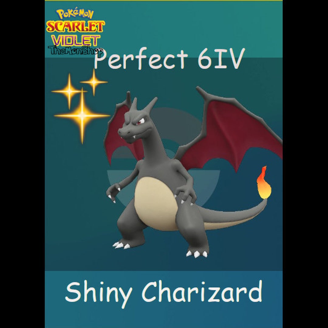 Pokemon Scarlet/violet Perfect Shiny 6IV Charizard W/ Free Masterball ...