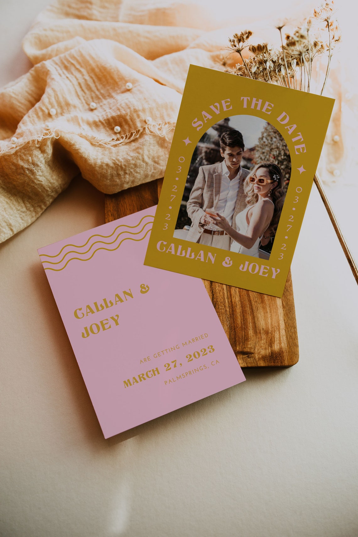 Retro Save the Date Save the Date Template Save the Date - Etsy