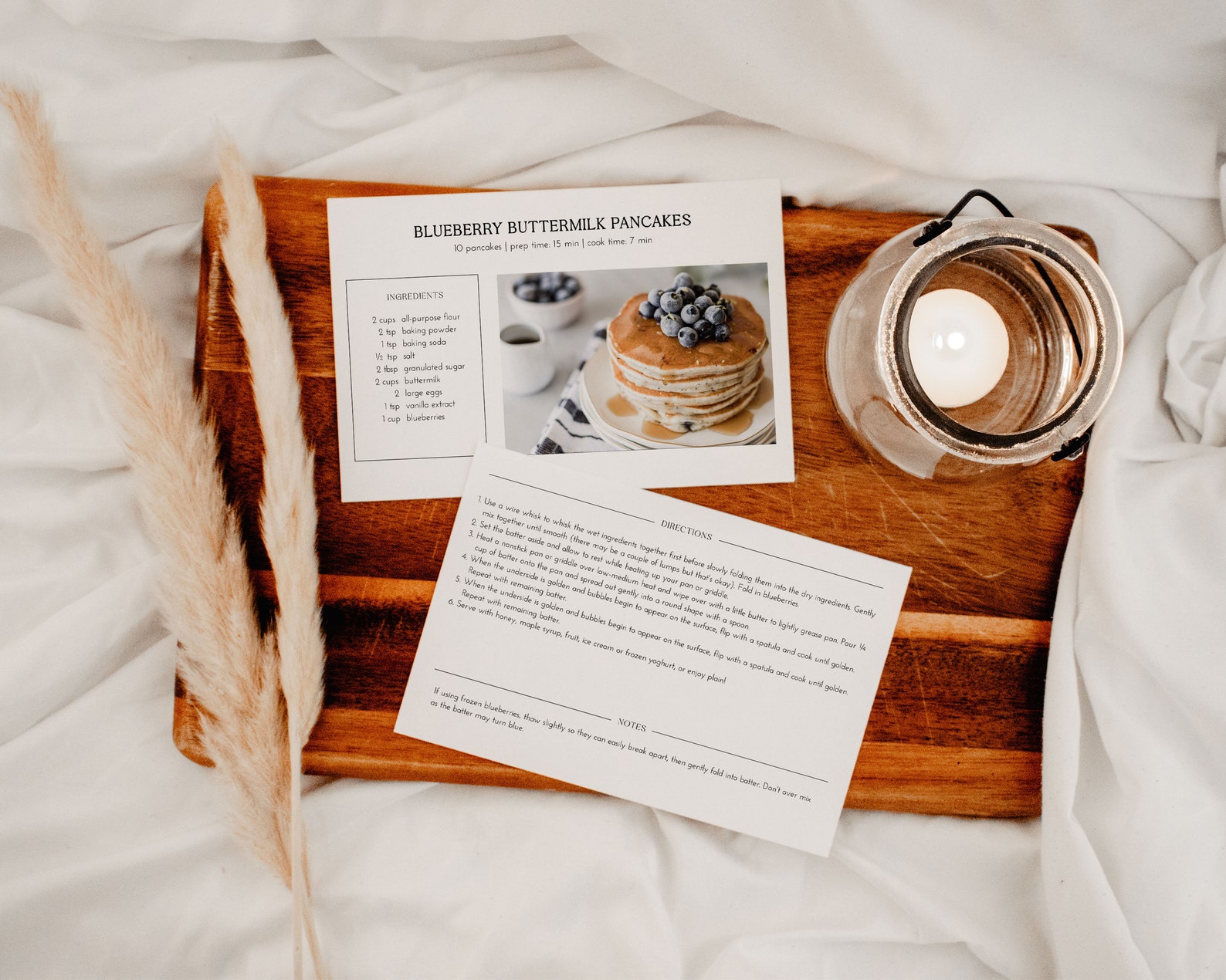 Editable Recipe Card, Personalized Recipe Template, Download Minimalist ...