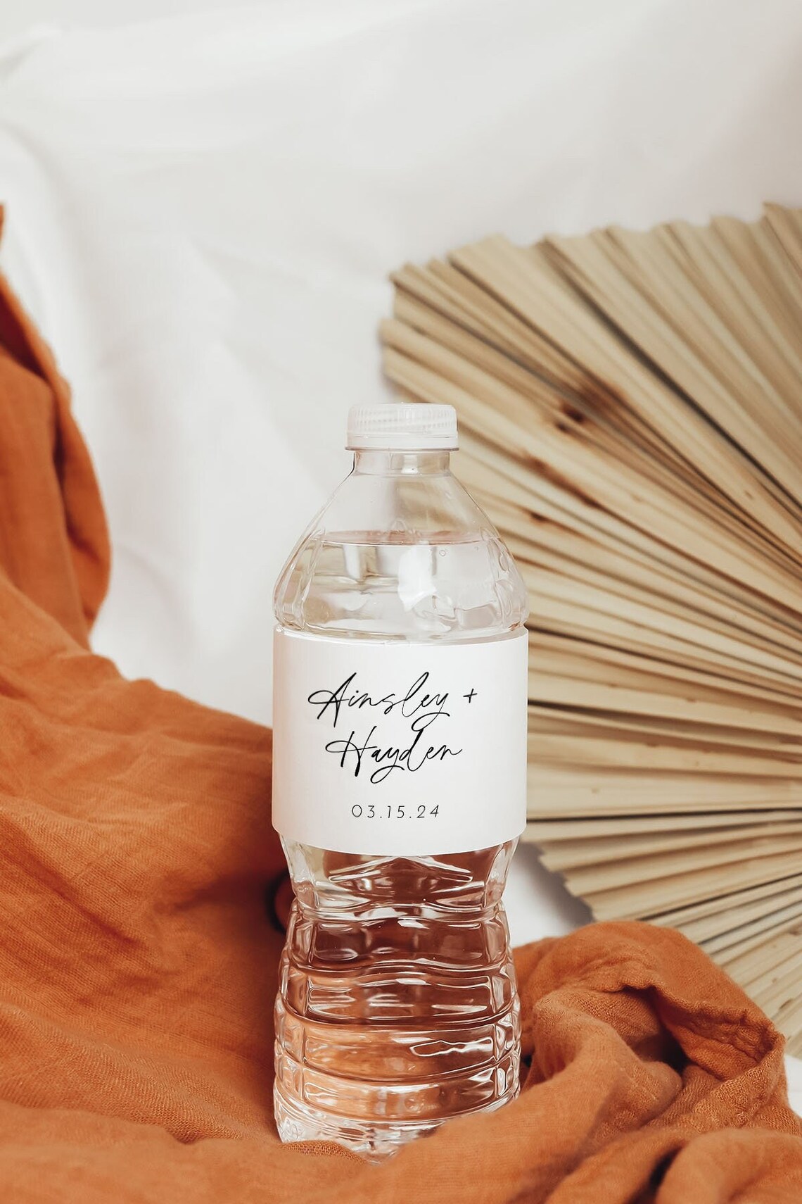 Wedding Water Bottle Label Template Water Bottle Template - Etsy
