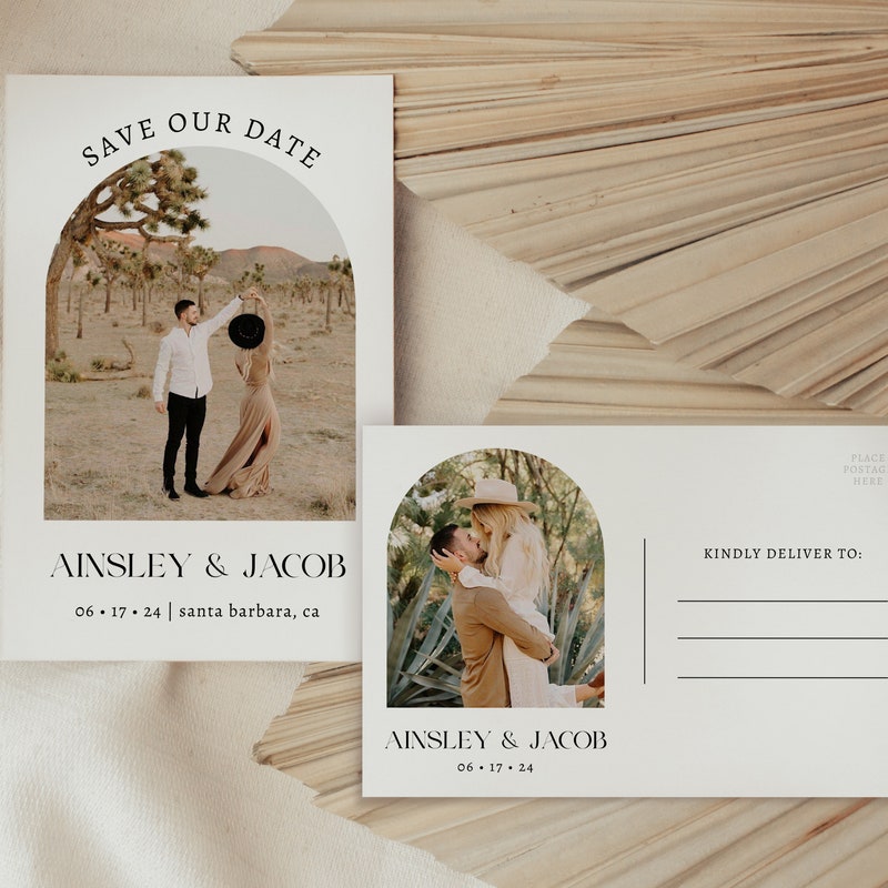 Save the Dates Postcard - Etsy