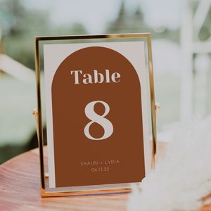 Table Number Template, Boho Number Template, Table Number Instant ...