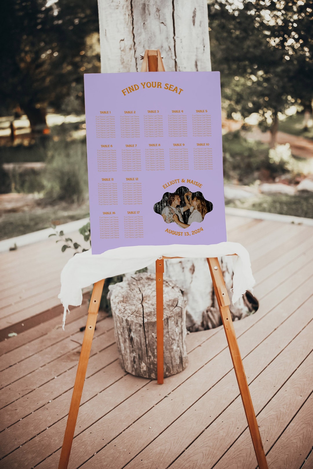 Seating Chart Template, Retro Seating Chart, Colourful Seating Chart ...