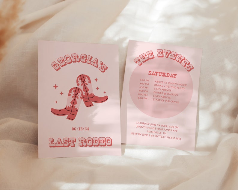 Last Rodeo Invitation Bachelorette Party Invite Bach Party - Etsy