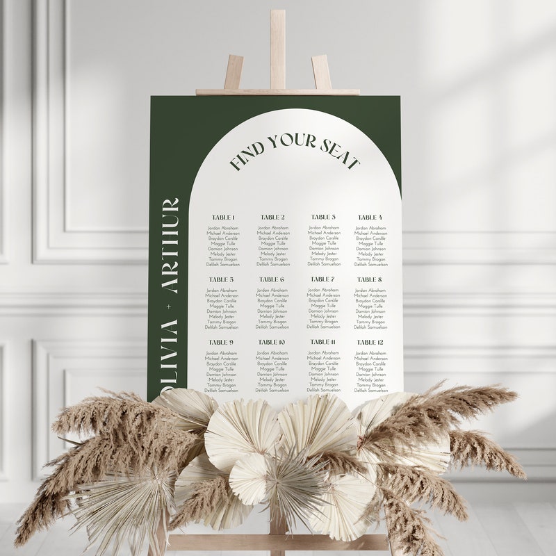 Diy Seating Chart - Etsy
