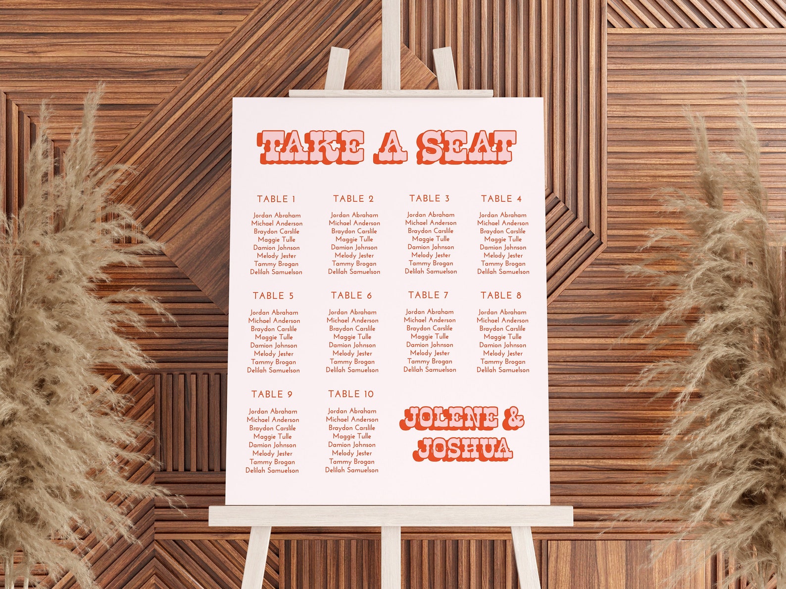Seating Chart Template Boho Seating Chart Arched Seating - Etsy