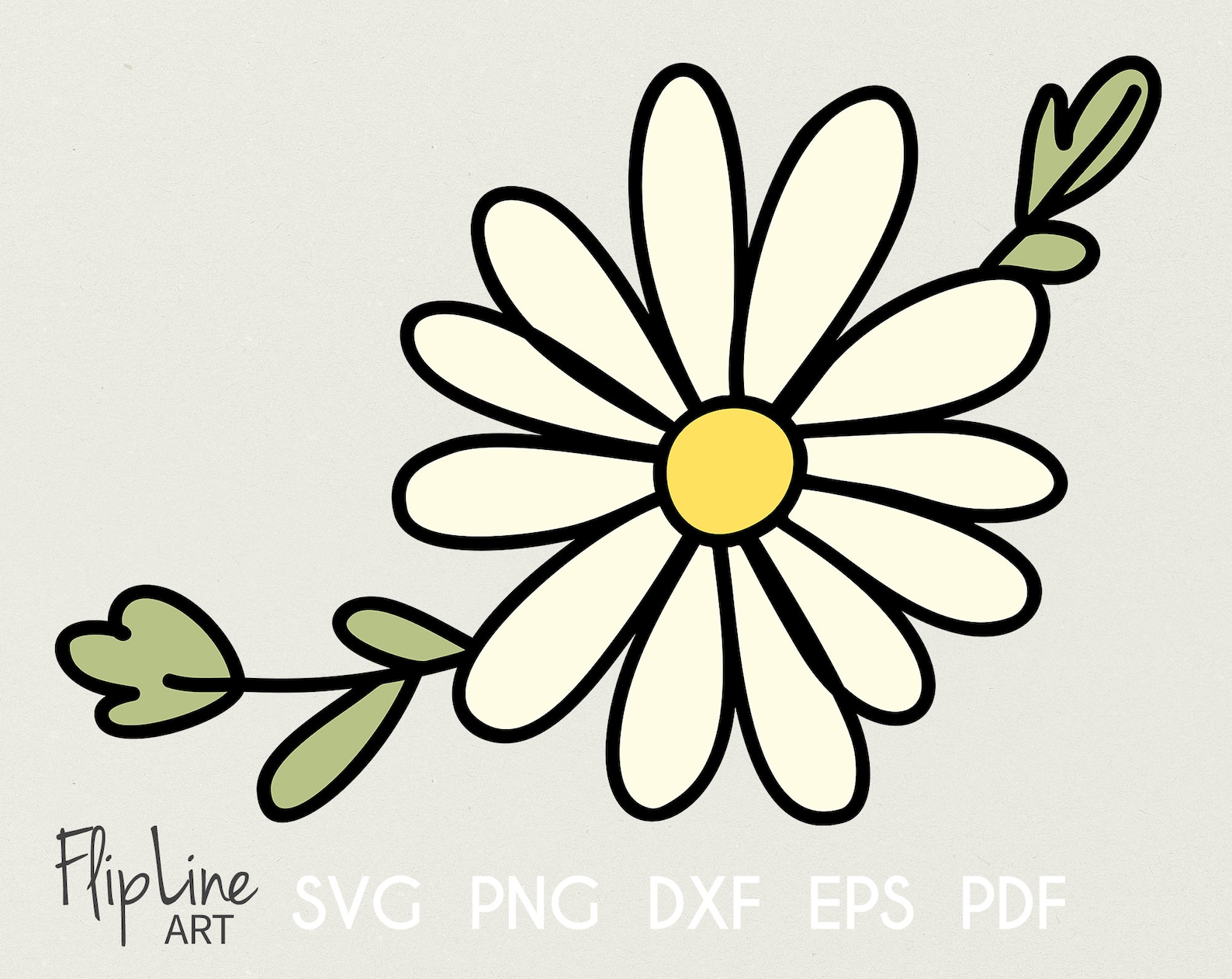 Daisy clipart Simple Flower Svg daisy flower svg Floral Svg | Etsy