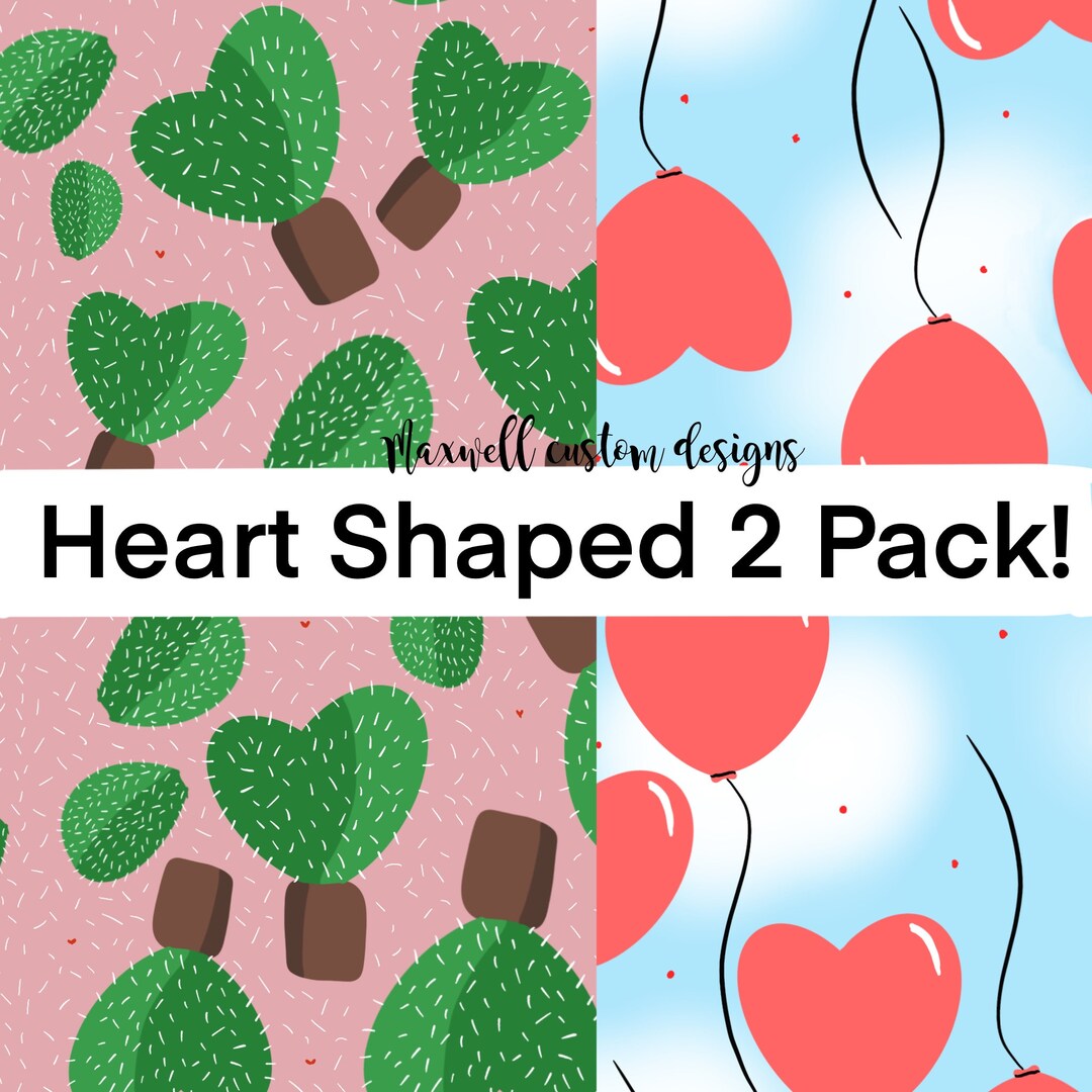 Heart Shaped SEAMLESS PATTERNS - Etsy