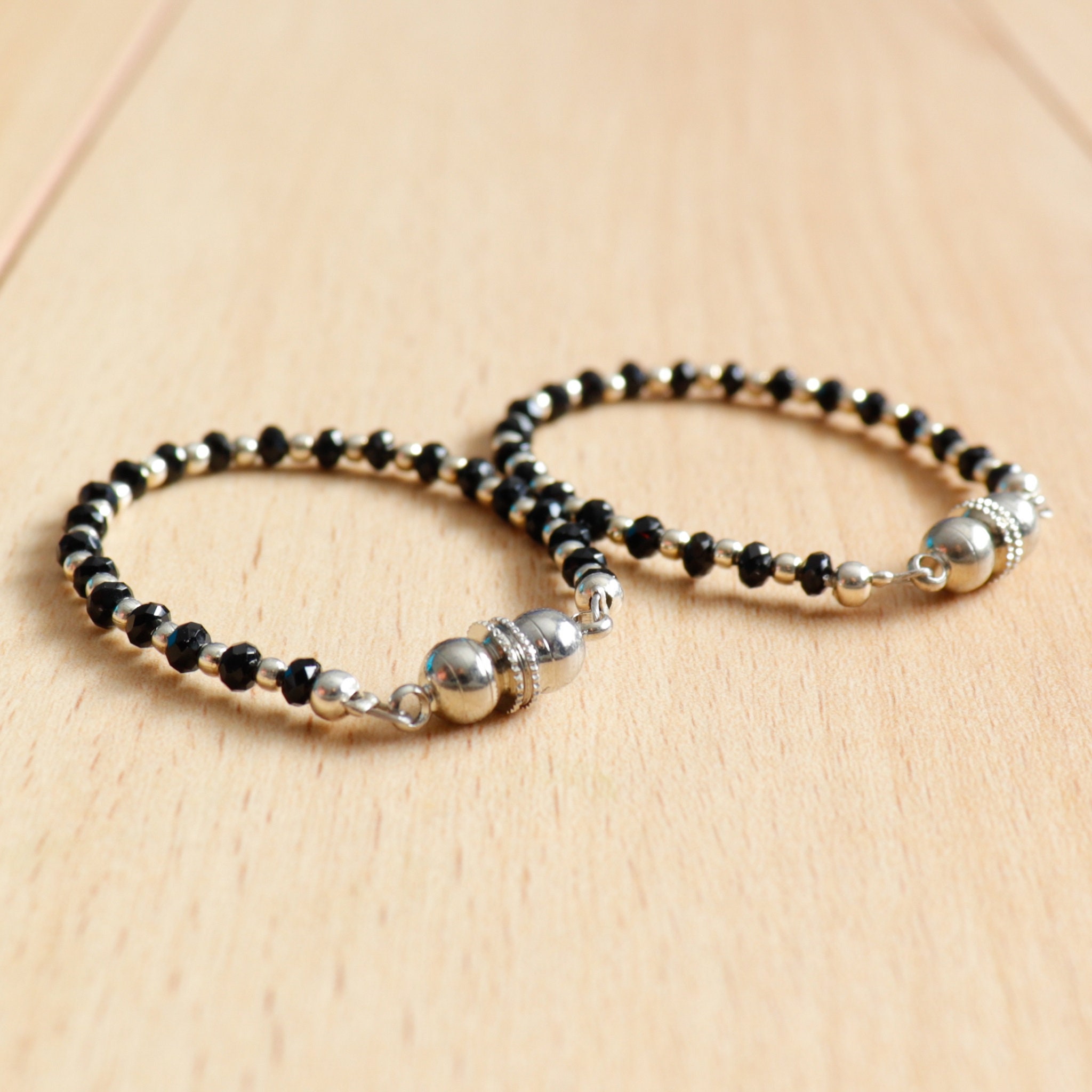 Baby Protection Bracelets Pair Crystal Bracelets Black Bead - Etsy Canada