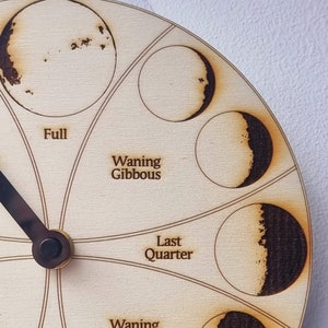 Venn Moonclock, Unique Moon Phase Clock, Moon Tracker, Educational ...