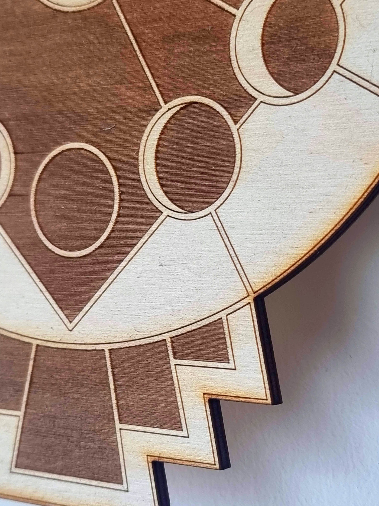 Art Deco Moonclock Unique Moon Phase Clock Moon Tracker - Etsy