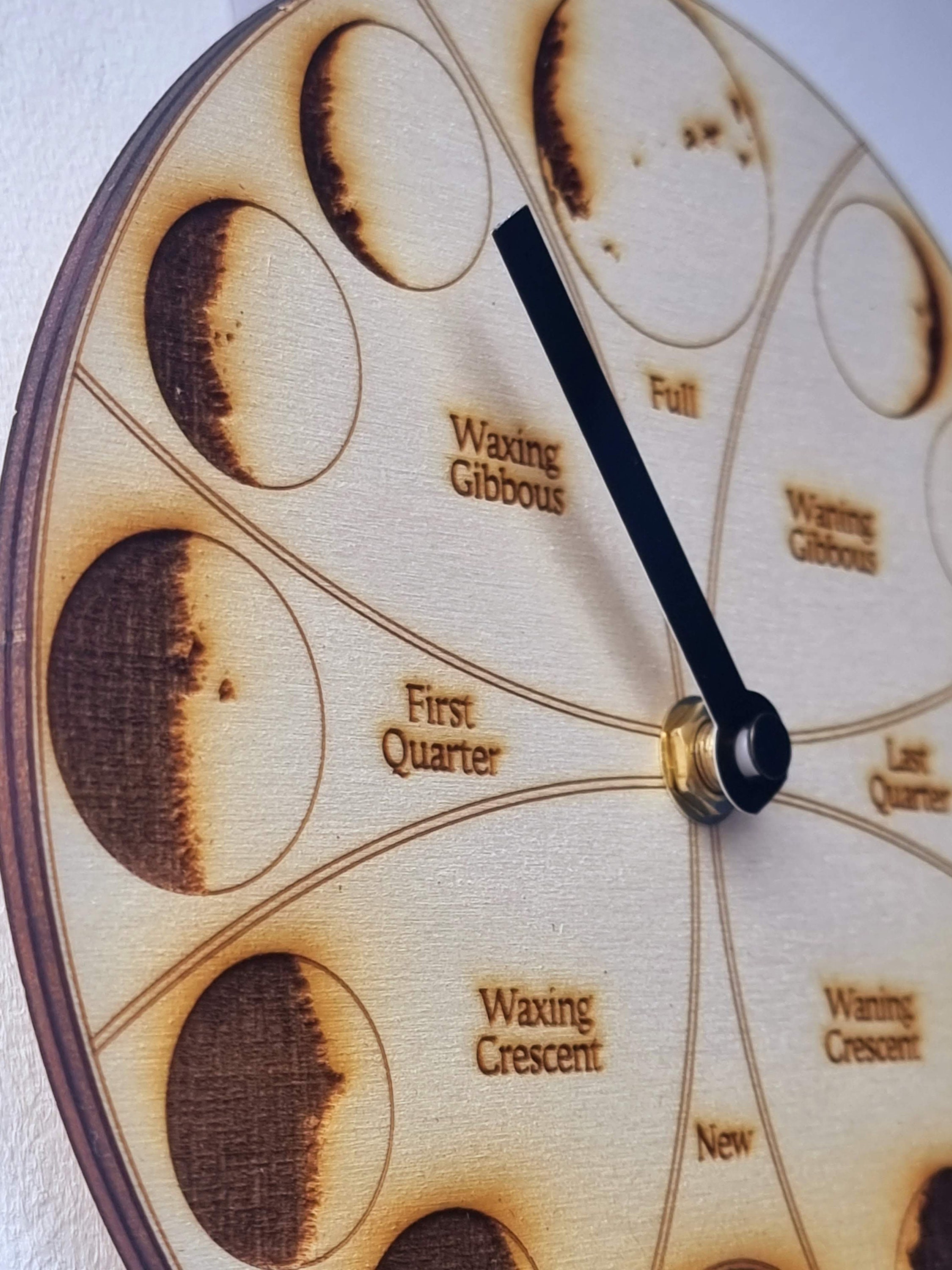Venn Moonclock Unique Moon Phase Clock Moon Tracker Unique - Etsy