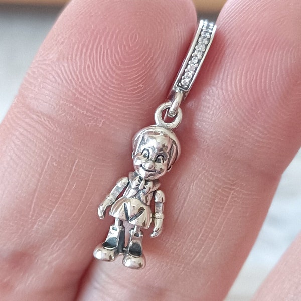 Sterling Silver Pinocchio Charm - Etsy