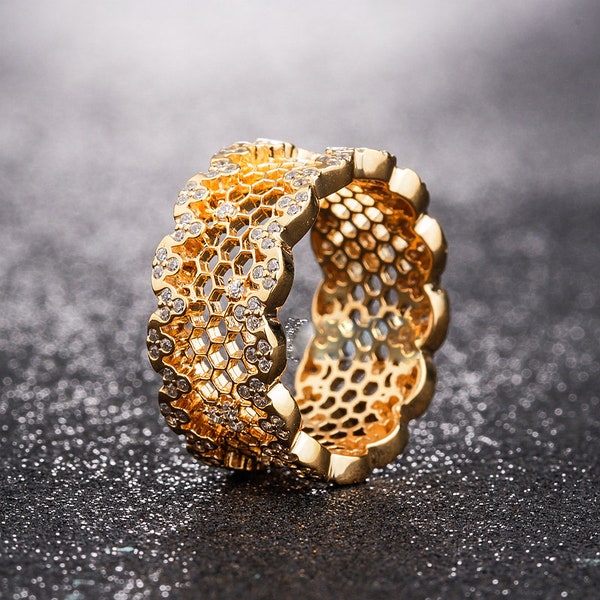 Honeycomb Ring - Etsy