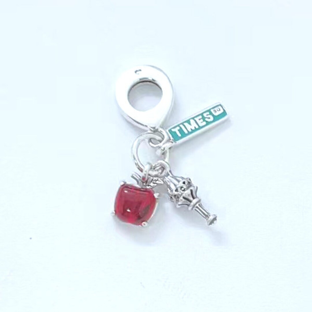 2023 NYC Apple Torch and Street Sign Triple Dangle Charm for - Etsy
