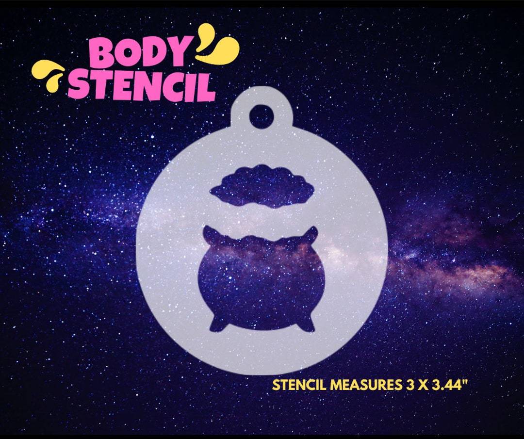 Cauldron Face Paint Mylar Stencil, Face Painting Stencil - Etsy