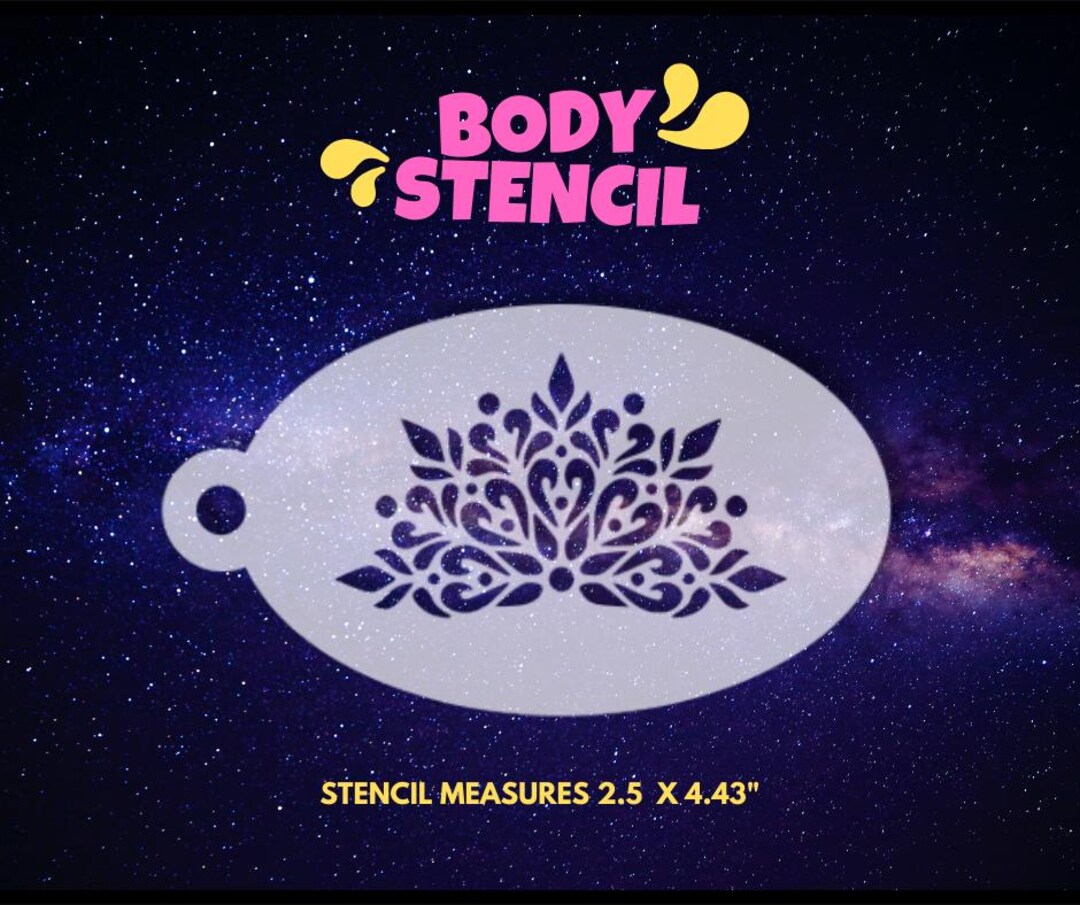 Mandala Crown Face Paint Mylar Stencil - Etsy